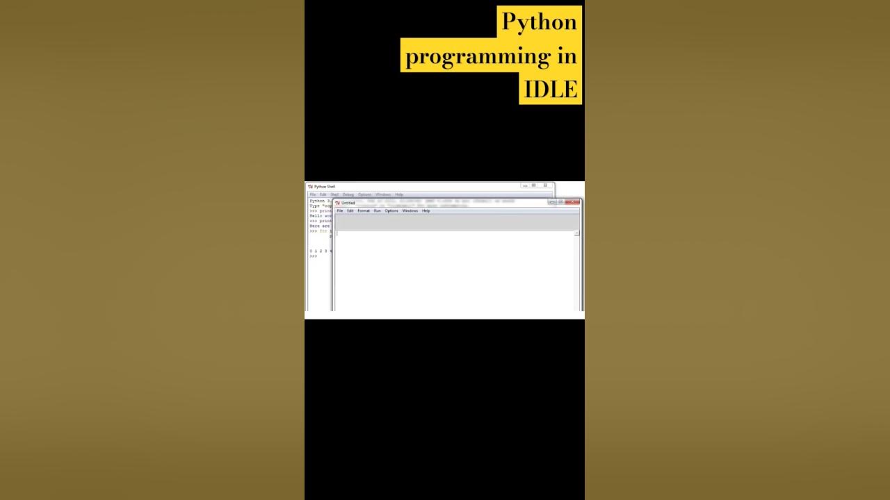 Python Programming Language In Idle Idle Pr Python Language Python Programmingpythontutorial