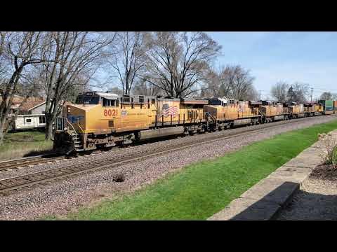 04/13/2023 UP 8021, UP 5552, UP 5907, UP 6841, UP 6675 - YouTube
