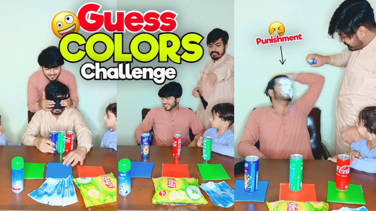 Guess Colors Challenge😂😂 @sufranvibzz - YouTube