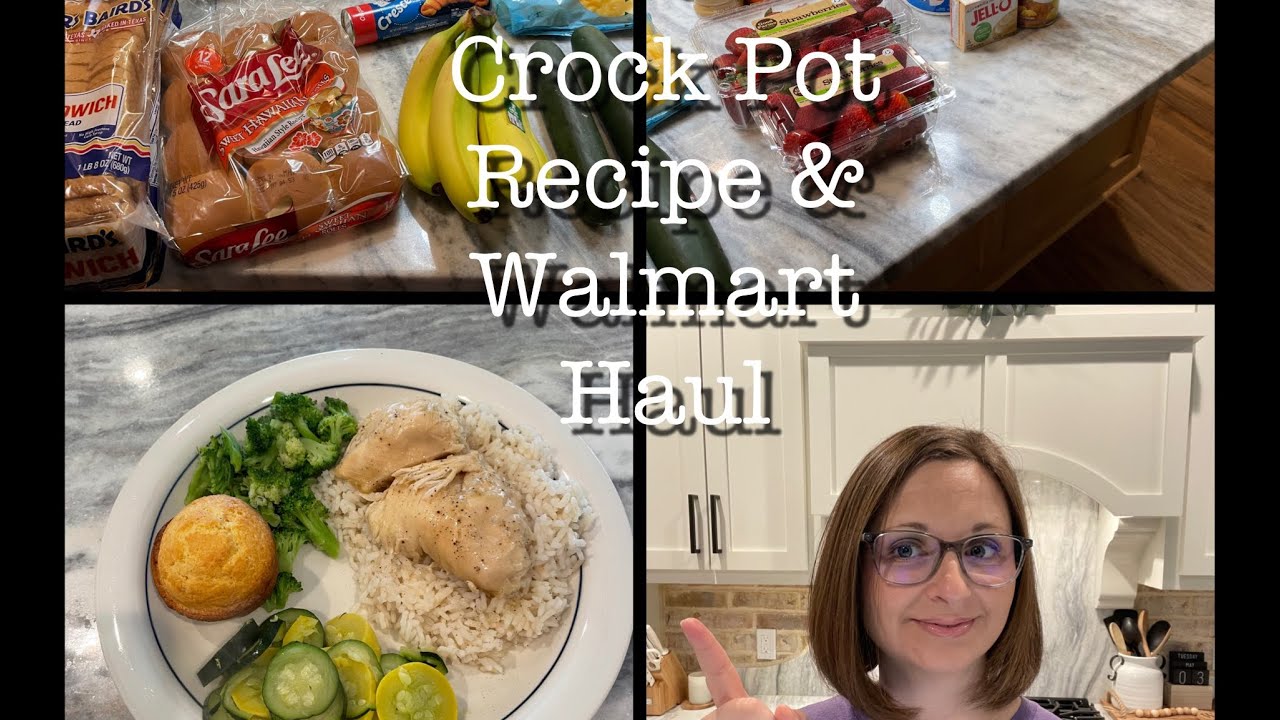 CROCK POT RECIPE | COOK WITH ME | WALMART HAUL - YouTube