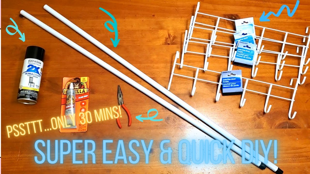 DOLLAR TREE DIY Coffee Mug Rack In 30 Minutes YouTube dollar-tree-diy-coffee-mug-rack-in-30-minutes-youtube