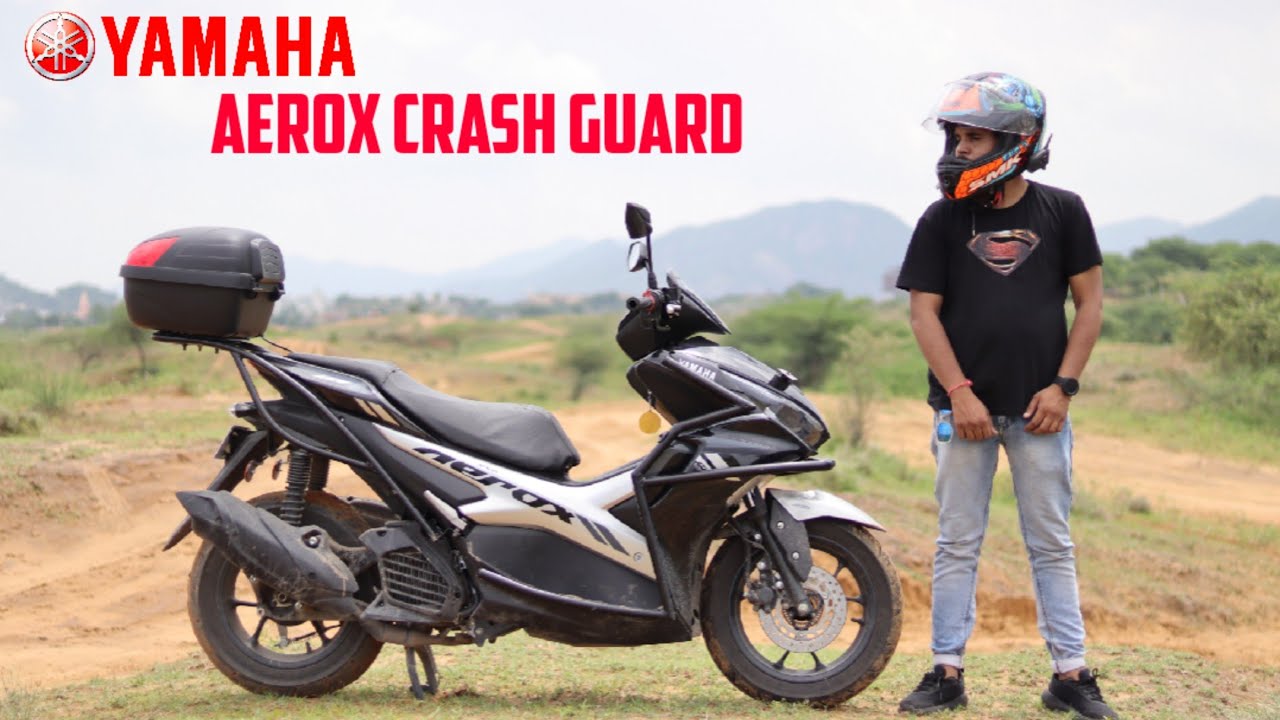 India's First Custom Crash Guard For Yamaha Aerox 155 || @yamahaindia ...