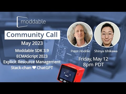 Moddable Community Call: May 2023. - YouTube