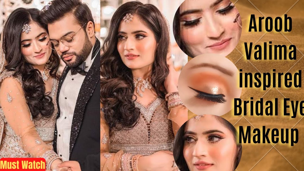 Ducky Bhai wife Aroobjatoi Valima inspired Eye Makeup Tutorial | simple steps @beautyqueen1520 ...