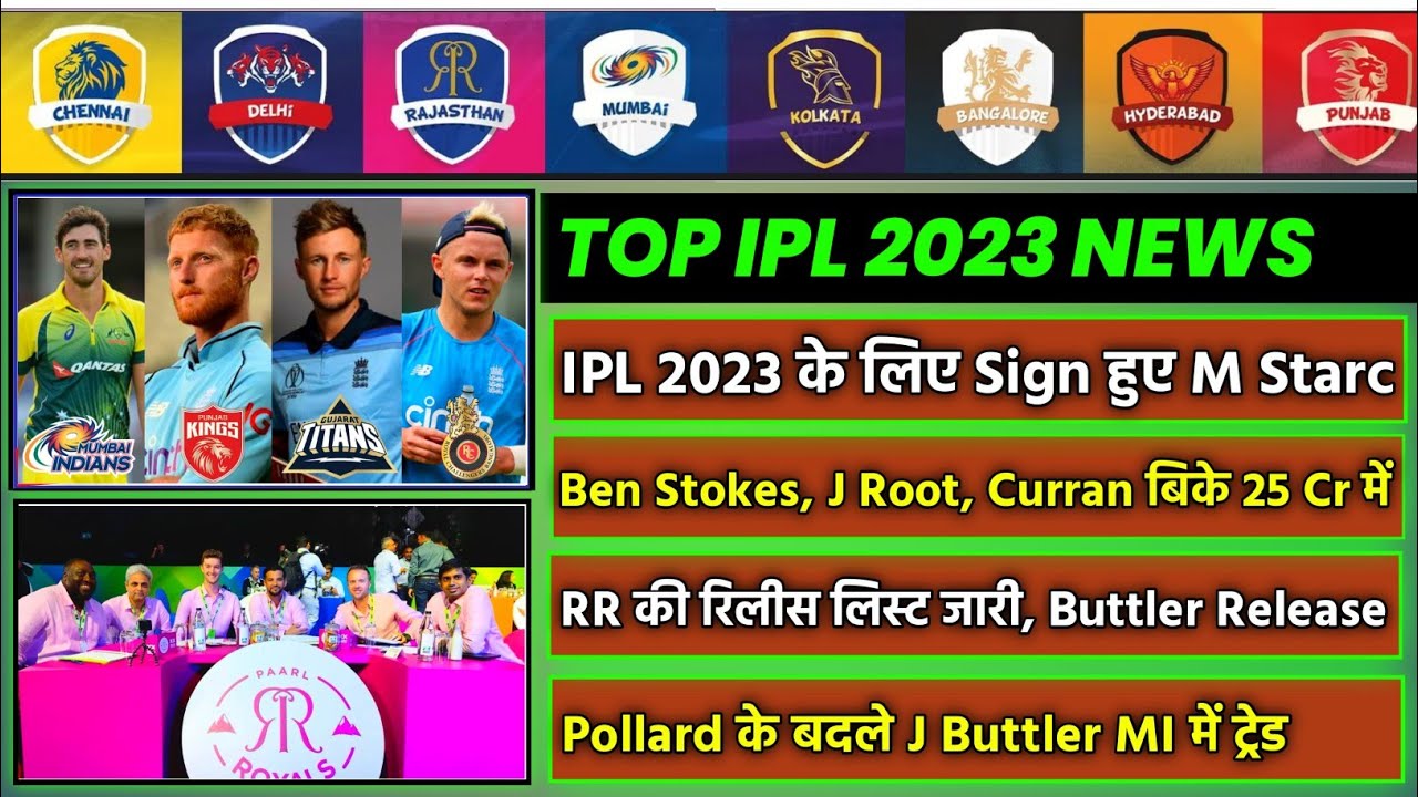 IPL 2023 - 8 Big News for IPL on 6th Oct (M Starc Signed, T20 WC ...