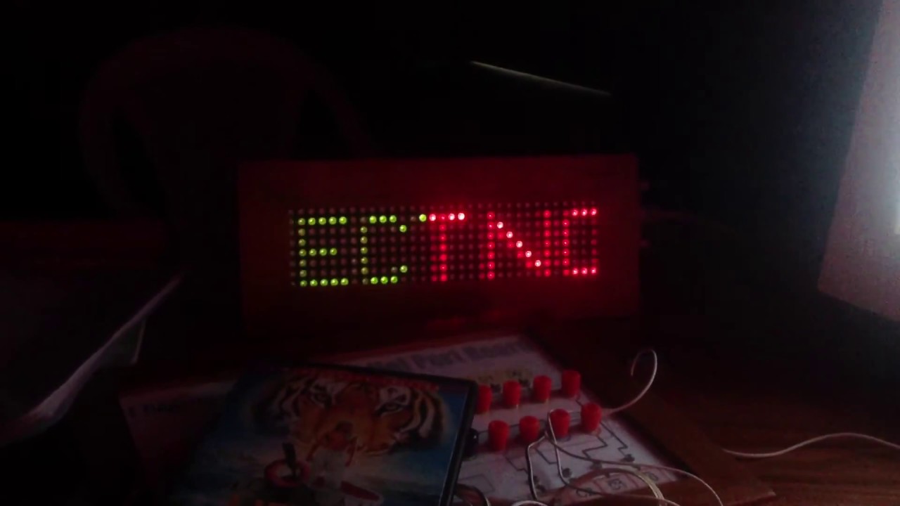 Project No. 10 LED Dot matrix - YouTube
