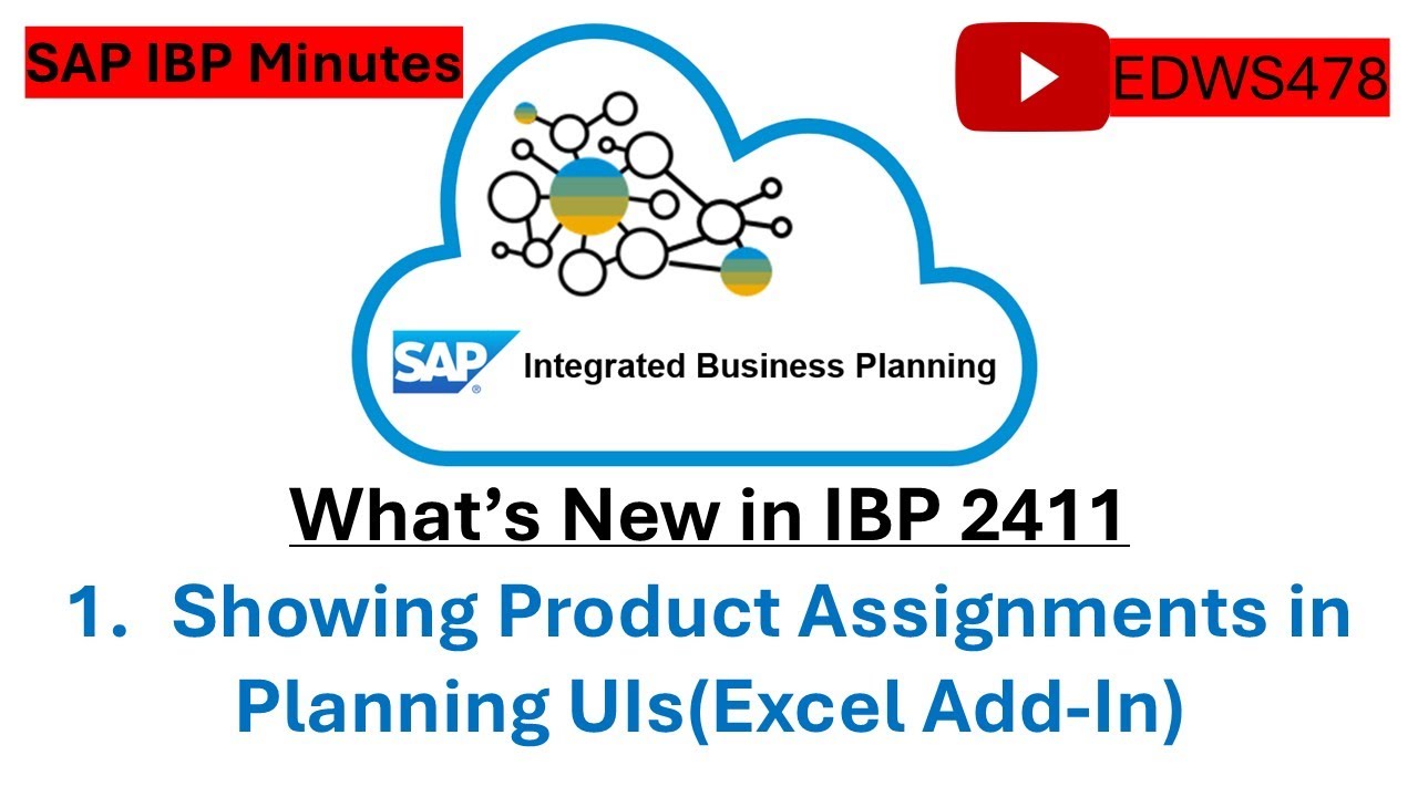 SAP IBP Minutes:Showing Product Life Cycle Information in IBP Excel Add ...