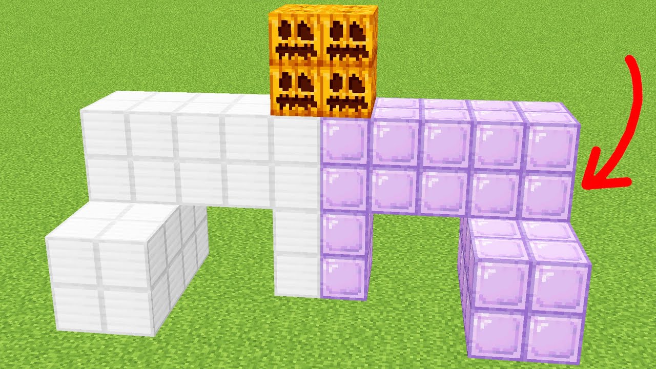how to spawn a double pumpkin amethyst golem boss - YouTube