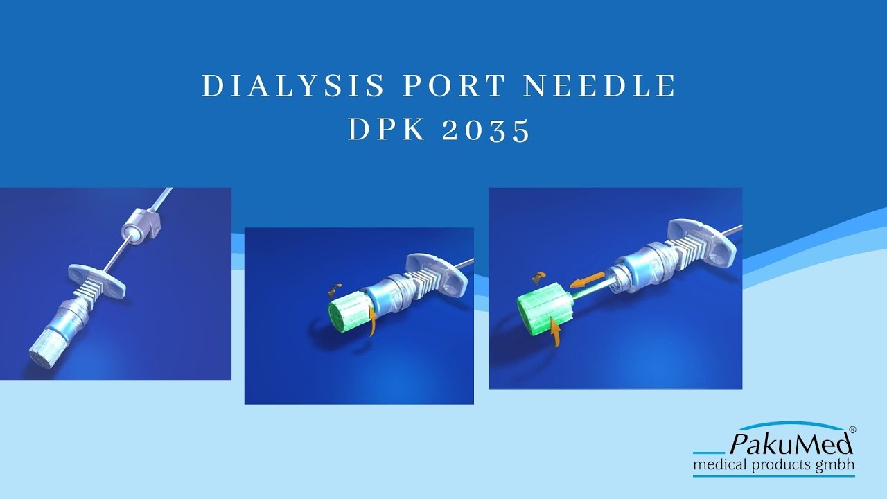 Demo PakuMed Dialysis Port Needle - YouTube