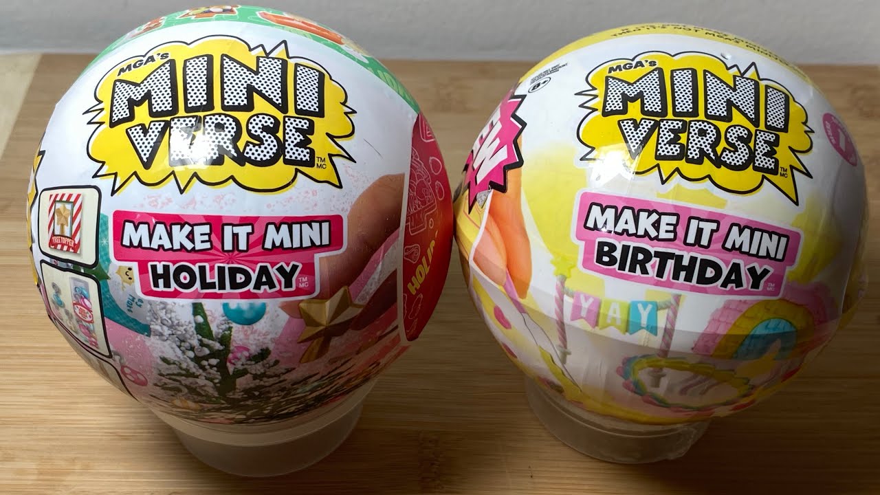 ASMR soft spoken: RARE Miniverse Holiday S2 & Birthday S1 🫎 - YouTube