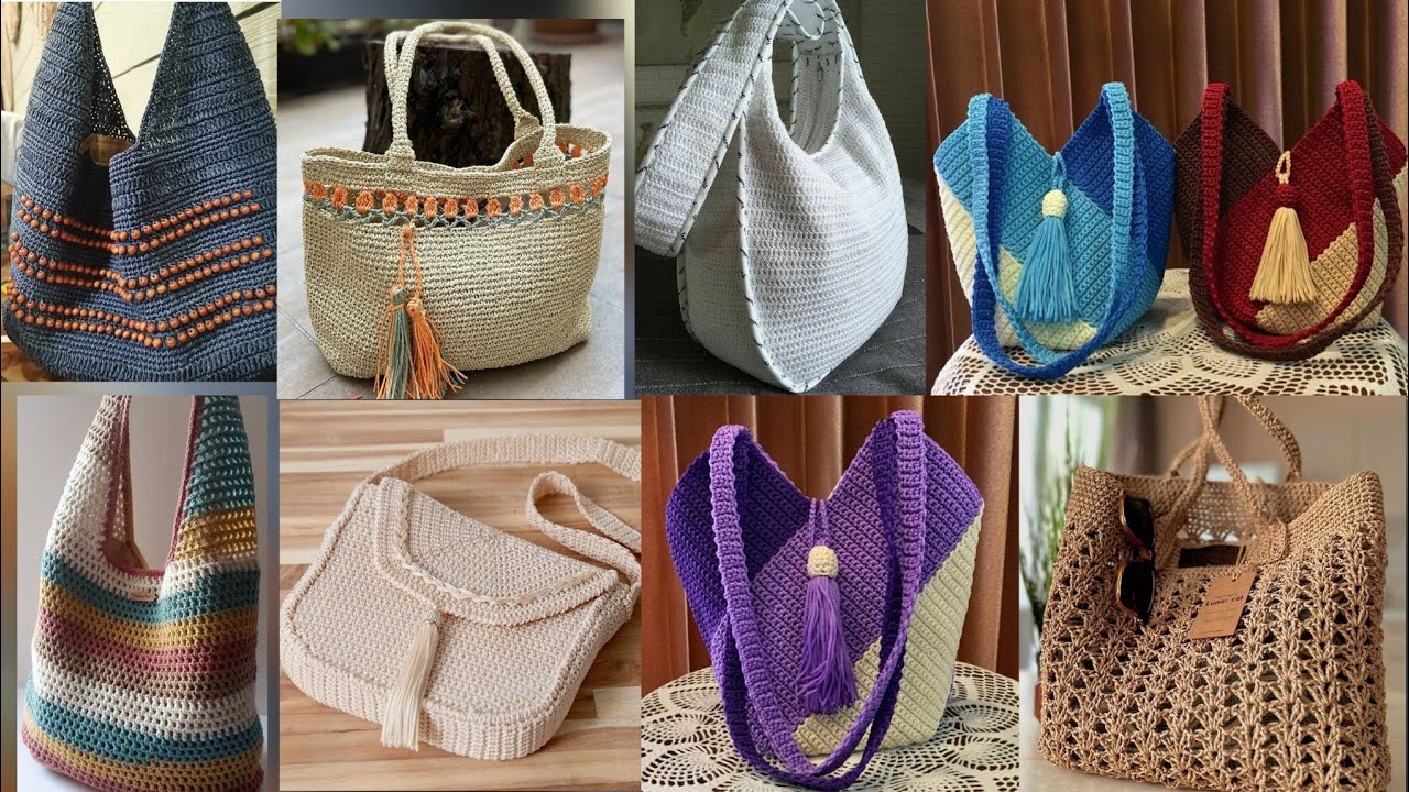 Top trend Crochet Tote Bag || Shoulder Bags Super Neat || Crochet Bags ...