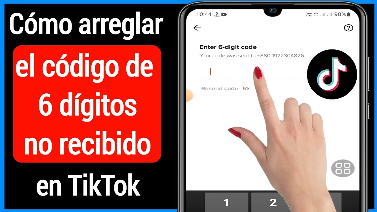Cómo solucionar el problema del código de 6 dígitos de Tiktok no ...