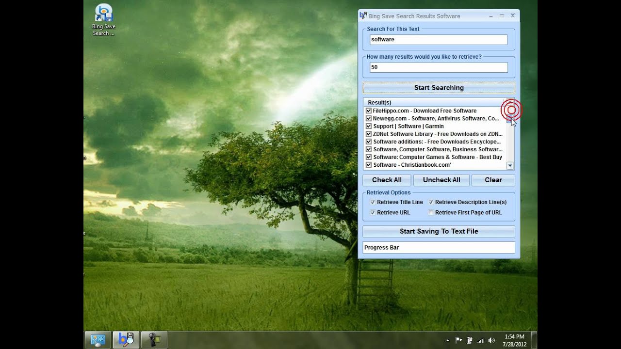 Bing Save Search Results Software - YouTube