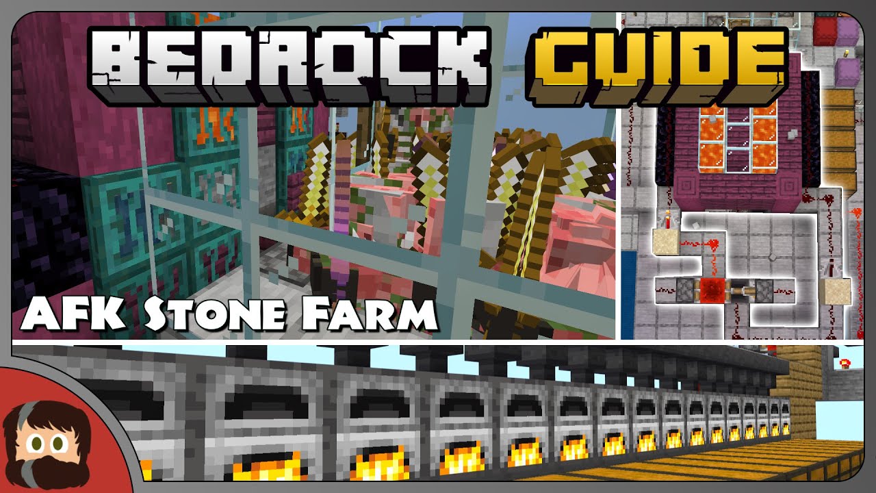 FASTEST AFK Stone Generator, 13K/Hour | Bedrock Guide S1 EP33 ...