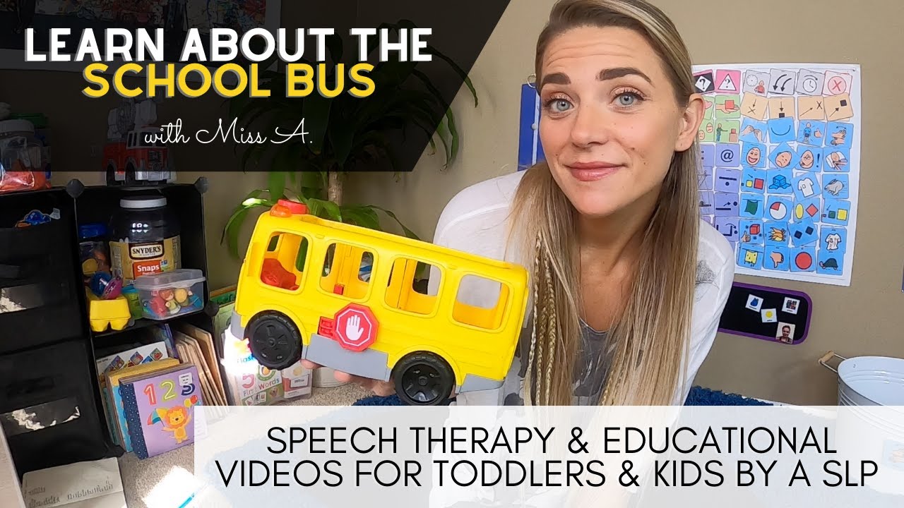 Learn and Play School Bus l Educational and Speech Therapy Videos for ...