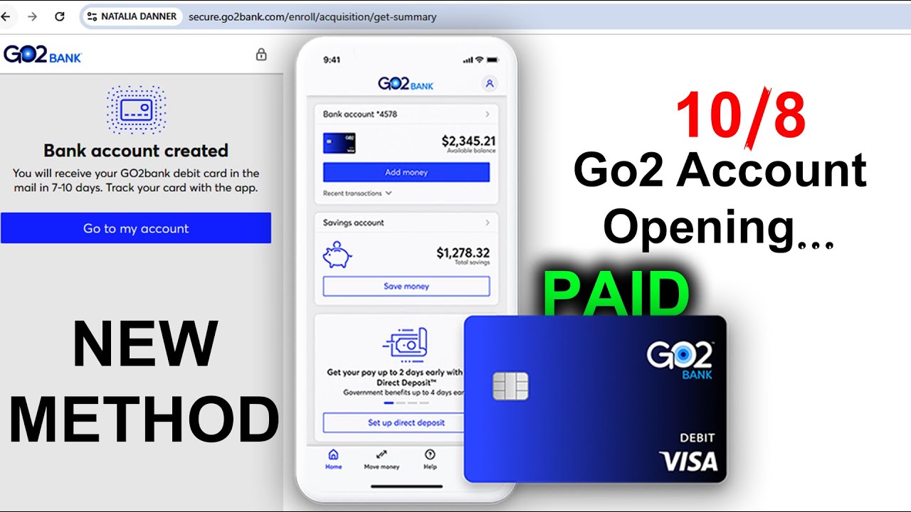 🔥 Go2 Bank New Update Method 2025 | Account Opening Guide (Paid Method ...
