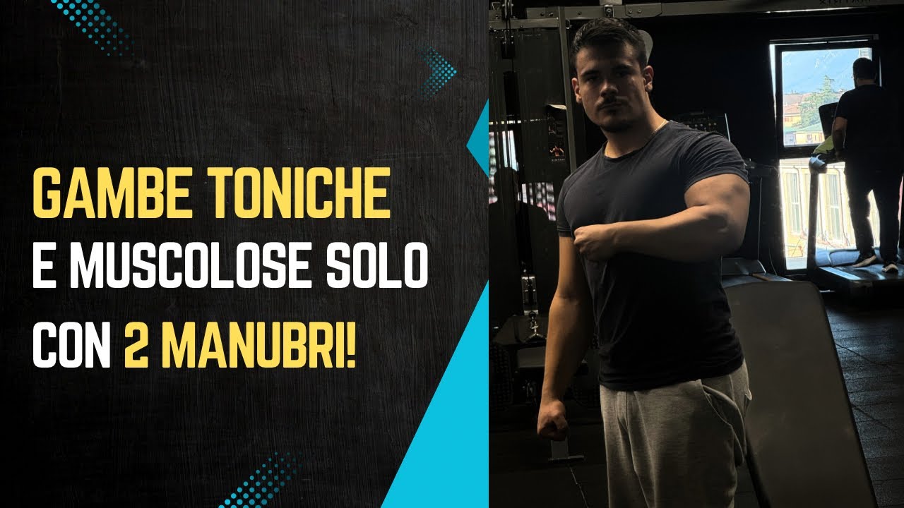 GAMBE TONICHE E MUSCOLOSE SOLO CON 2 MANUBRI! - YouTube