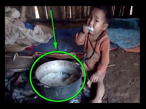 'Anak Kecil Ini' Makan Nasi Pakai Panci Gosong. Bikin Nangis Liatnya..