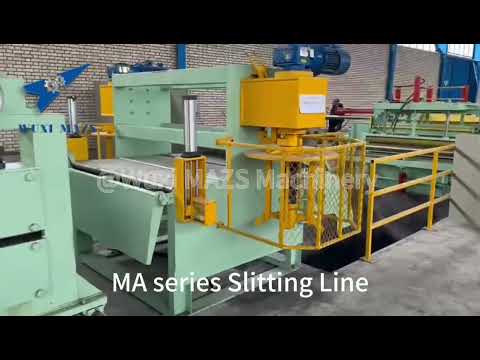 MA0.5-3*1600mm HR hot rolled carbon steel decoiling slitting and recoiling line for tube making ...