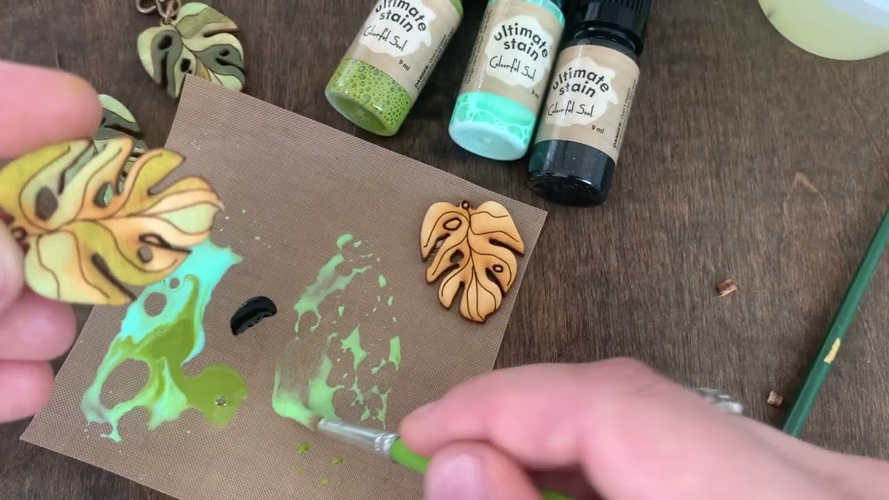Stain Color Blending | Colourful Soul Ultimate Stains + Wood Jewelry ...