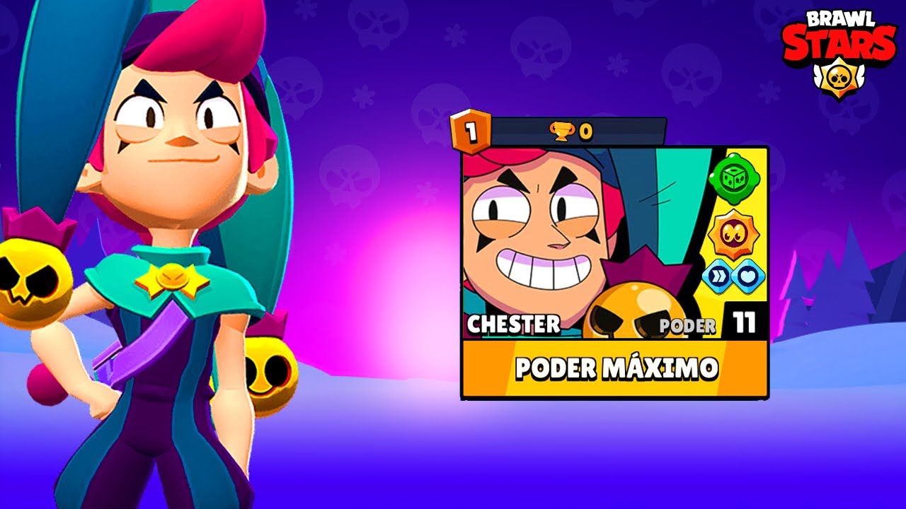 USEI O NOVO BRAWLER LENDÁRIO CHESTER E ELE É O MELHOR BRAWLER LENDÁRIO ...