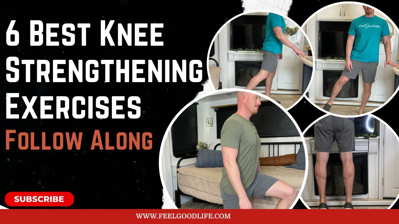 6 Best Knee Strengthening Exercises Follow Along - YouTube