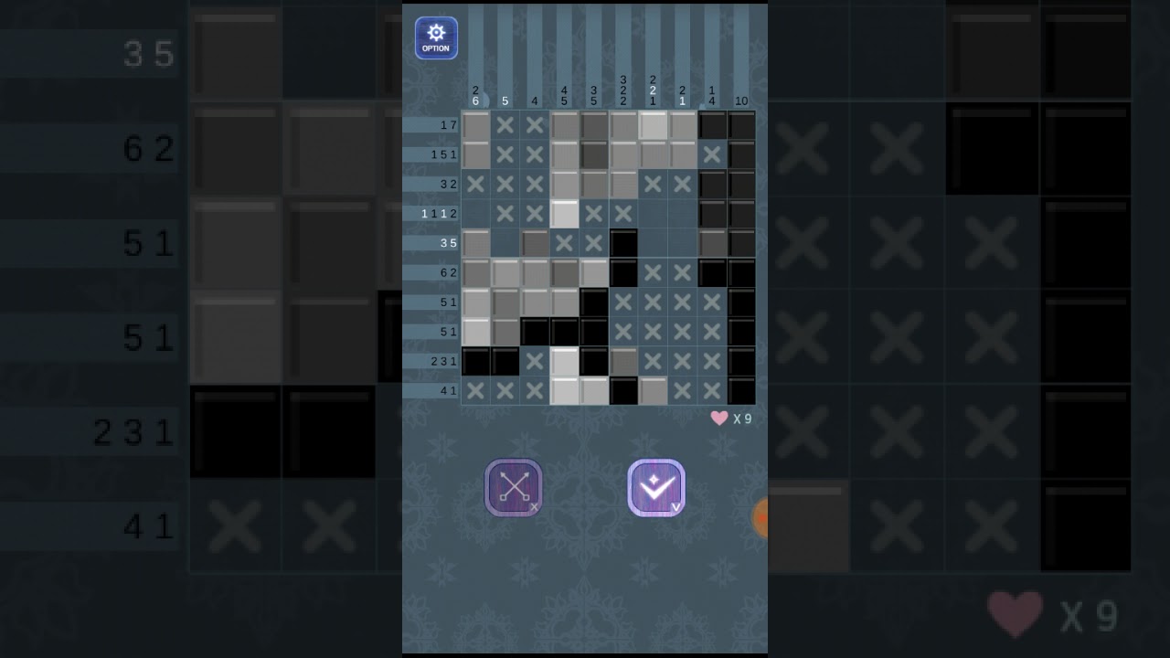 Two Eyes - Nonogram : level 2 ( 15 - 29 ) - YouTube