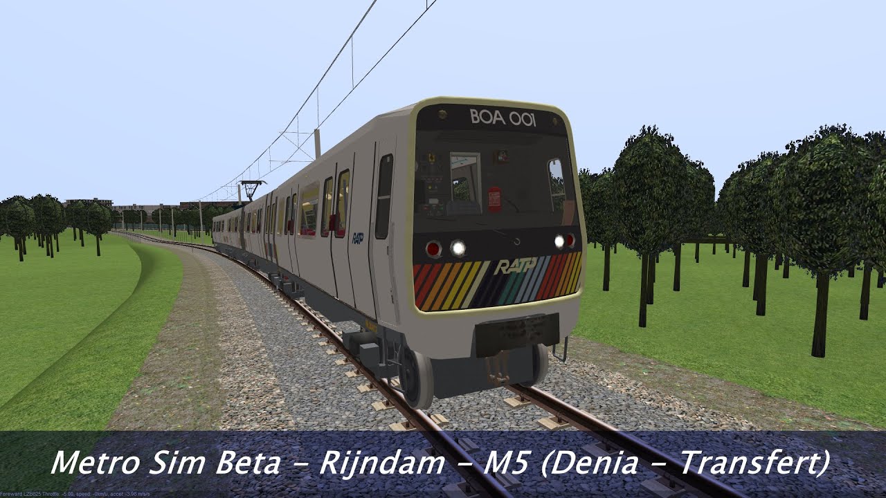 Metro Sim Beta - Time lapse - Rijndam - M5 - (Denia - Transfert) - YouTube