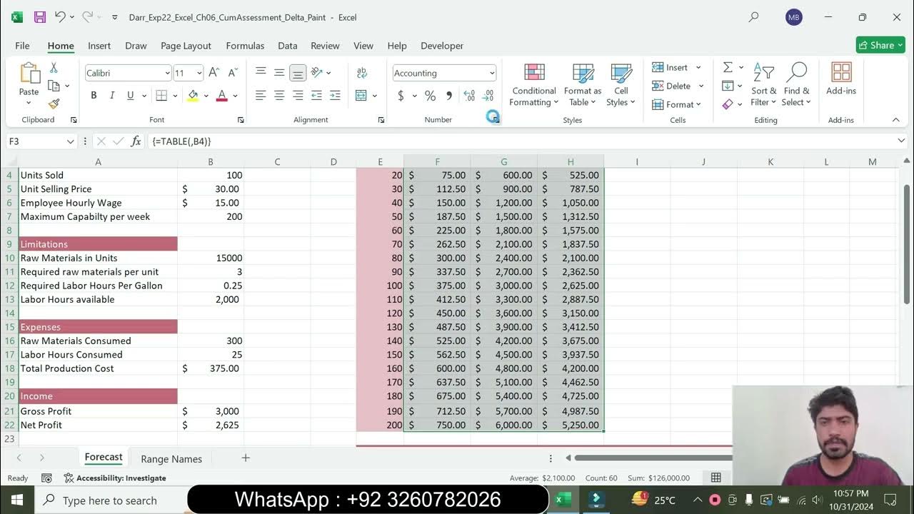 Exp22_Excel_Ch06_CapAssessment_Delta_Paint | Excel Ch06 CapAssessment Delta Paint - YouTube