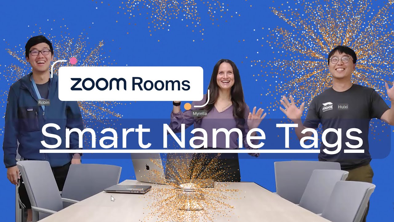 Zoom Rooms Smart Name Tags - YouTube