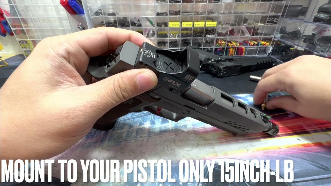 Vibra-TITE VC-3 Red Dot Mount to Pistol (Trijicon SRO, RMR, EOTech EFLX) - YouTube