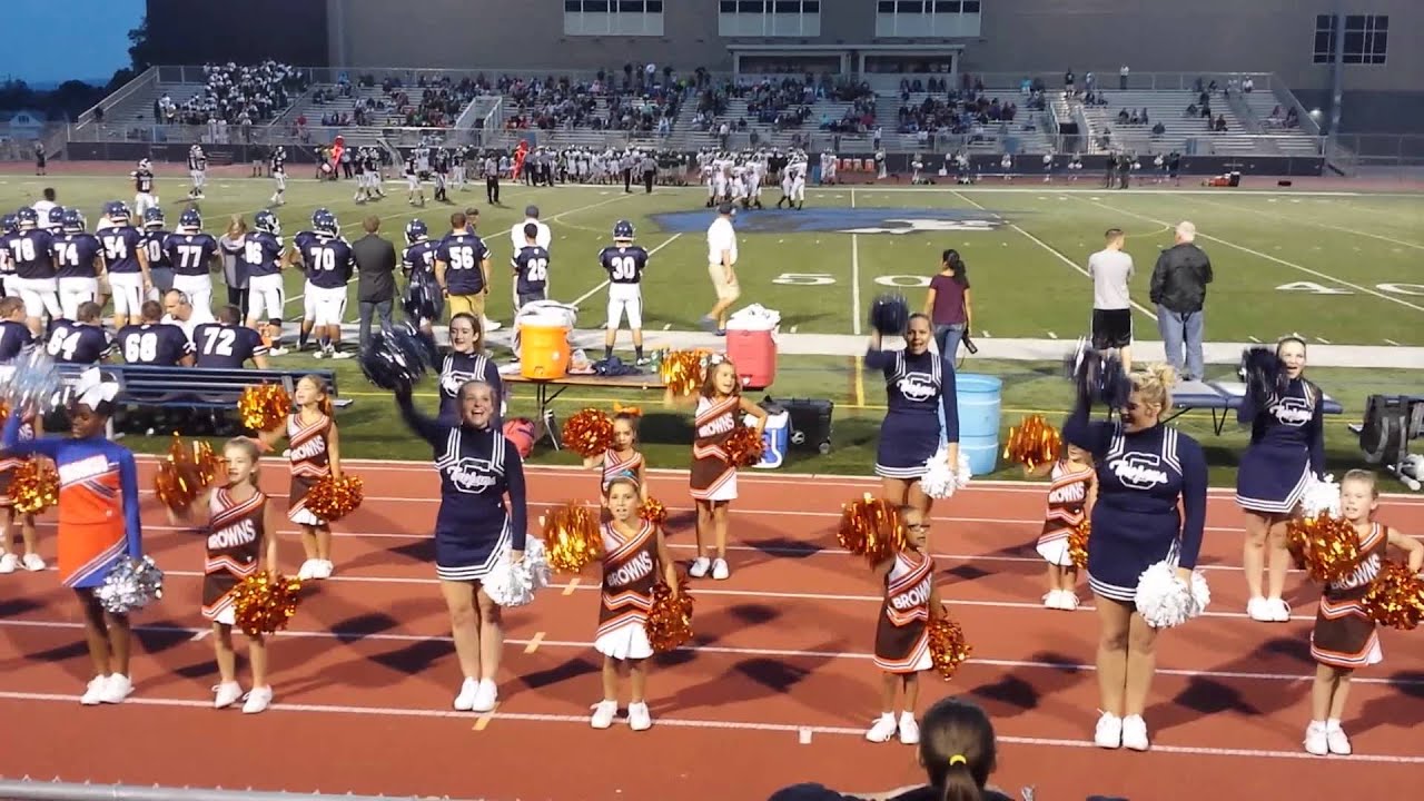 Chs let's go Trojans cheer on cheer night - YouTube