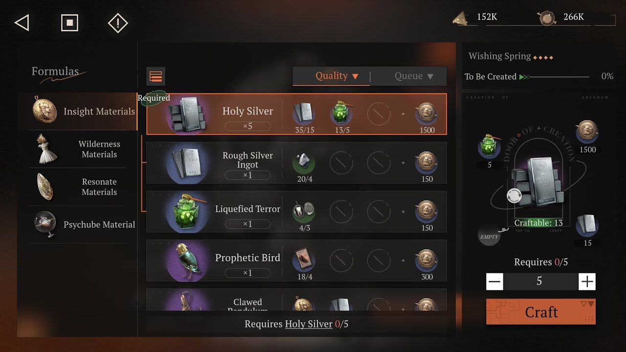 Reverse: 1999 - Crafting Interface v1.3 Update - YouTube