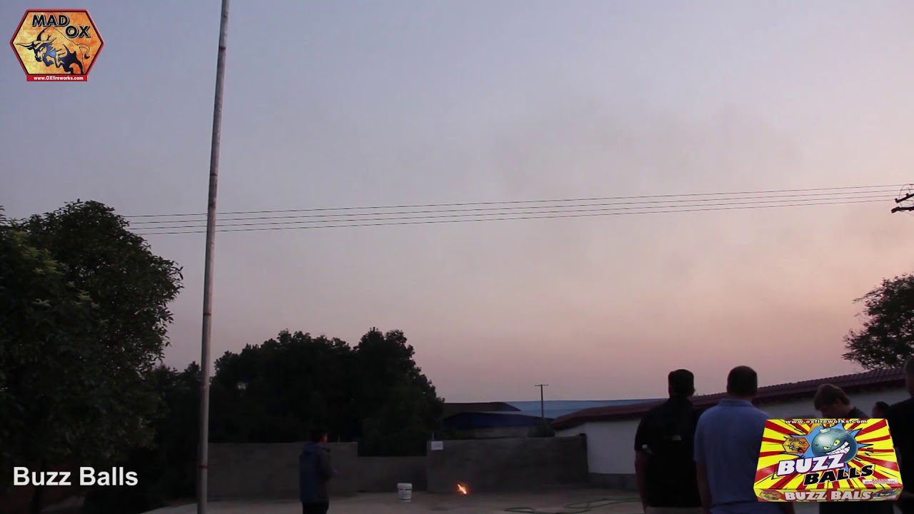 OX1006 Buzz Balls! MadOx Flyers Fireworks - YouTube