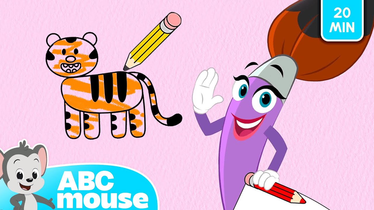 Violet the Paintbrush Saves the Day! 🎨 | Art, Animals & Learning Fun ...