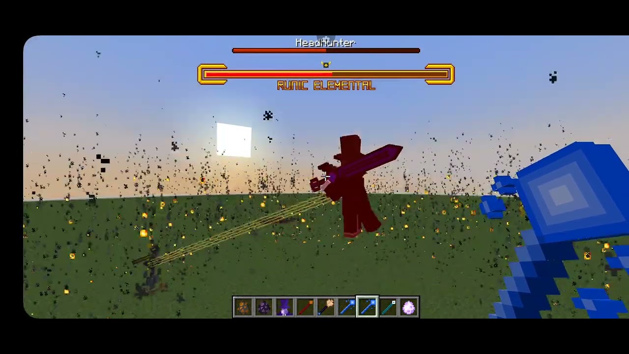 True Difficulty Headhunter vs Runic Elemental | Minecraft Mob Battle # ...
