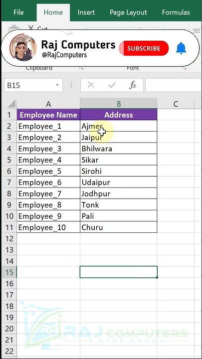 Remove particular content from cell in excel|Raj Computers |Raj sir #shorts #removedata # ...