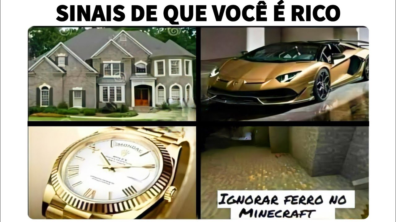 MEMES EM IMAGENS #233 || SINAIS DE QUE VOCÊ É RICO - YouTube