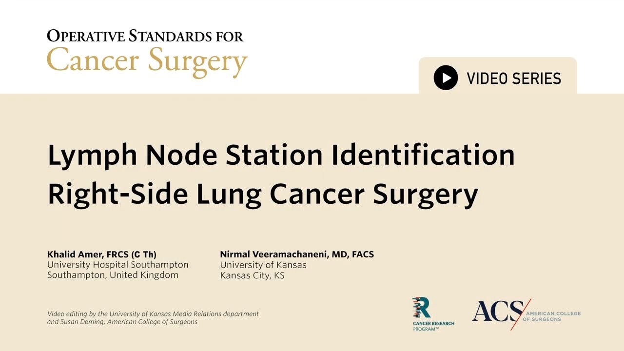 Right-Side Cancer Lung Resection (Graphic Imagery) | Surgical Videos ...