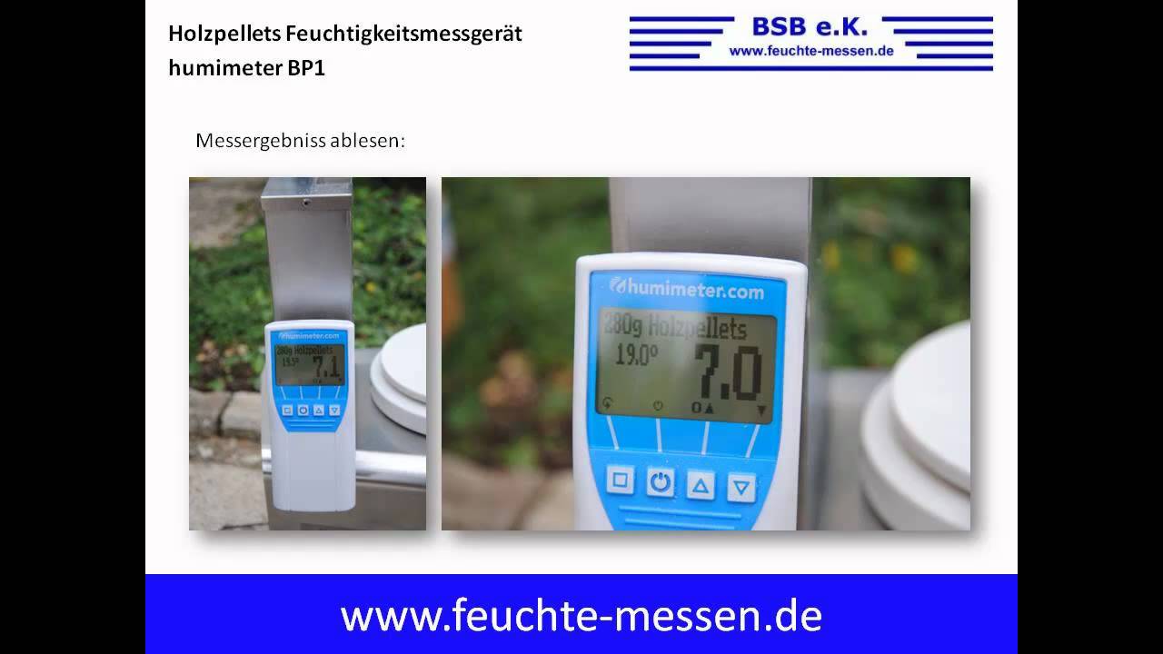 humimeter BP1 Pellets Feuchtigkeitsmessgerät - Messung des ...
