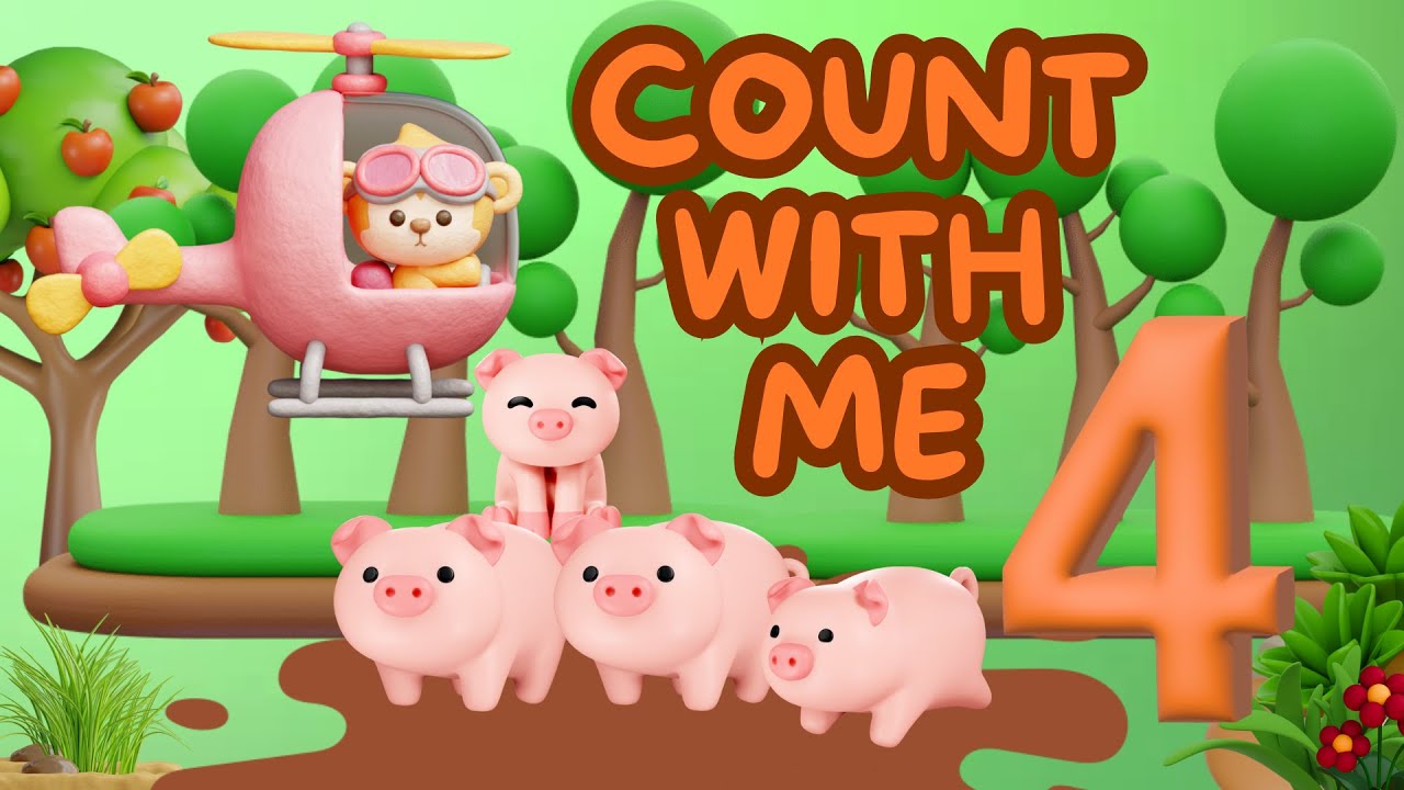 THE COUNT NUMBER SONG || CARTOON ANIMATED |SONG FOR KIDS #rhymes #funny ...