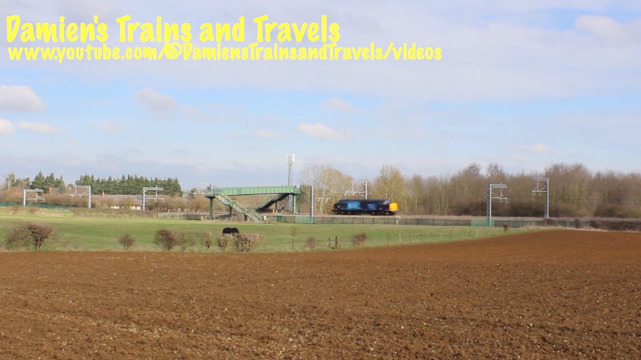 MML Class 37 No. 37611 ‘Denise’ Light Locomotive Passing Irchester ...