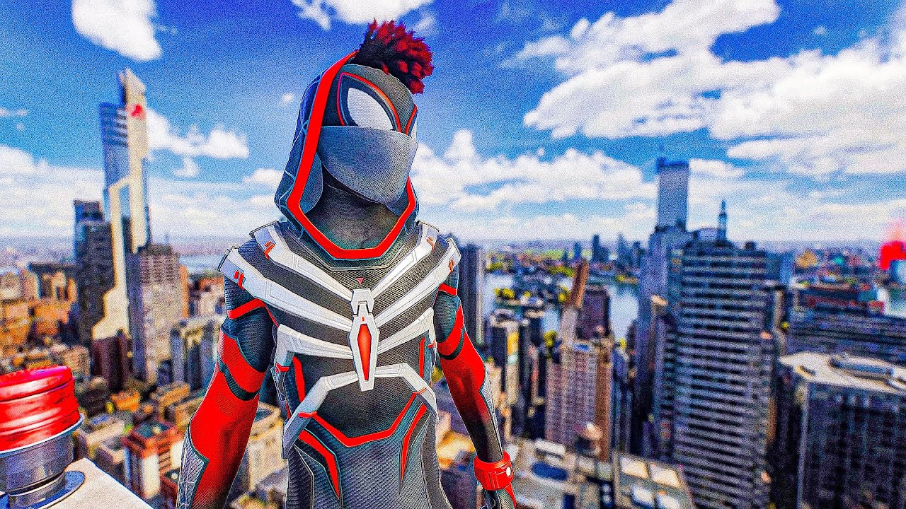 Spider-Man 2 Red Spectre Suit Gameplay Combat & Free Roam Exploration ...