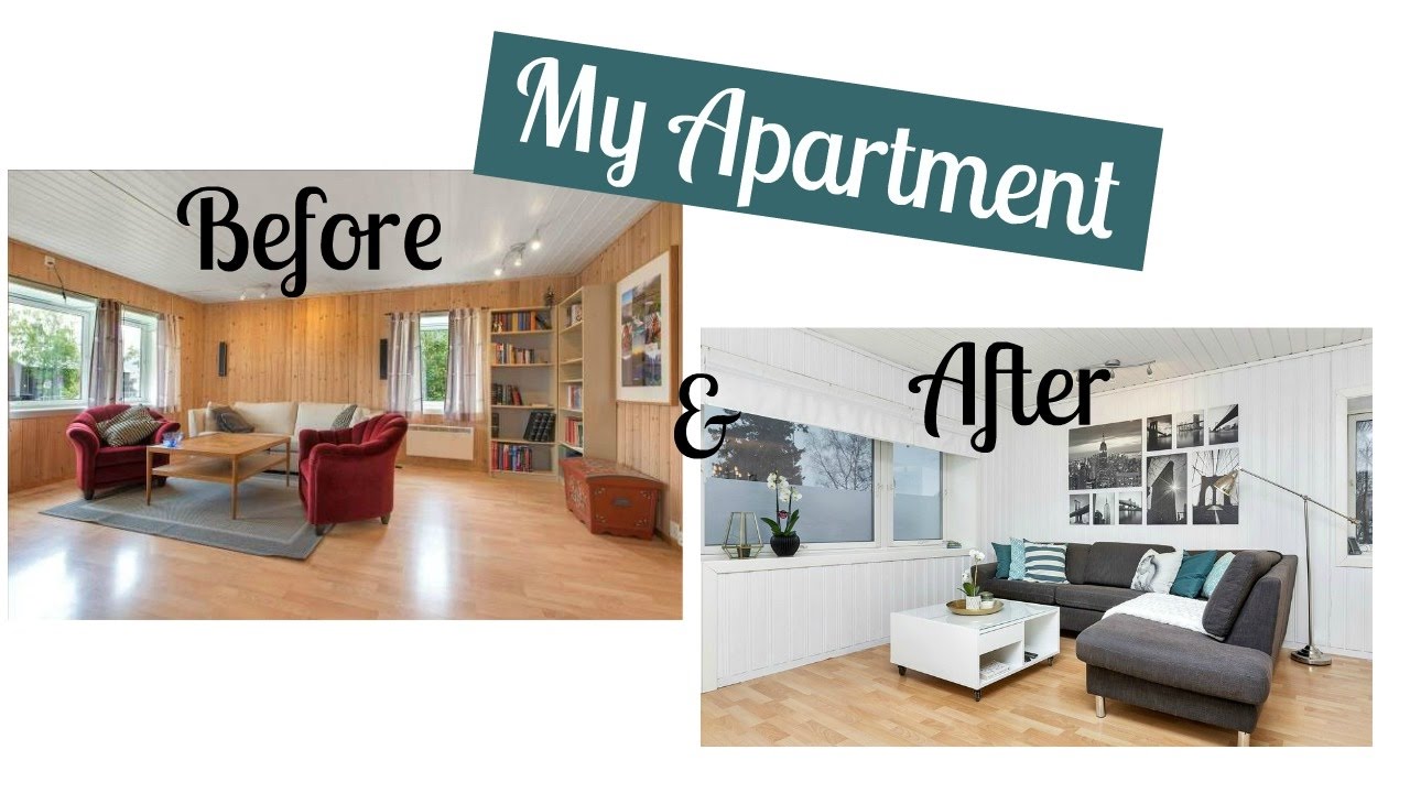 Our apartment before and after I decorated it - YouTube