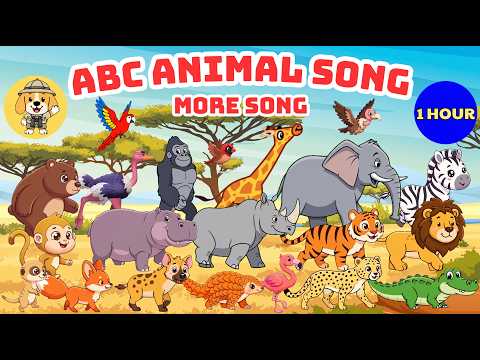 ABC Animal Sounds + Alphabet Animals + More Songs | Nursery Rhymes for Babies | Little Puppy Learn