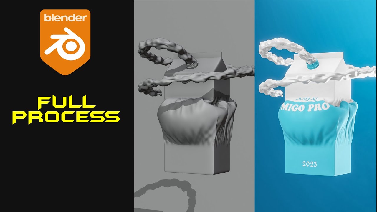 product animation in blender - Milk - YouTube