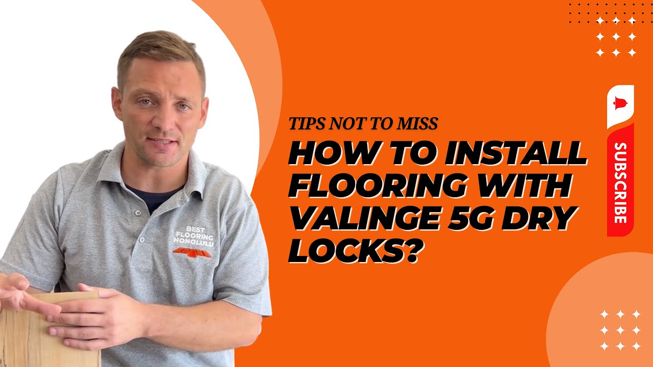 How to install flooring with Valinge 5G Dry locks? - YouTube