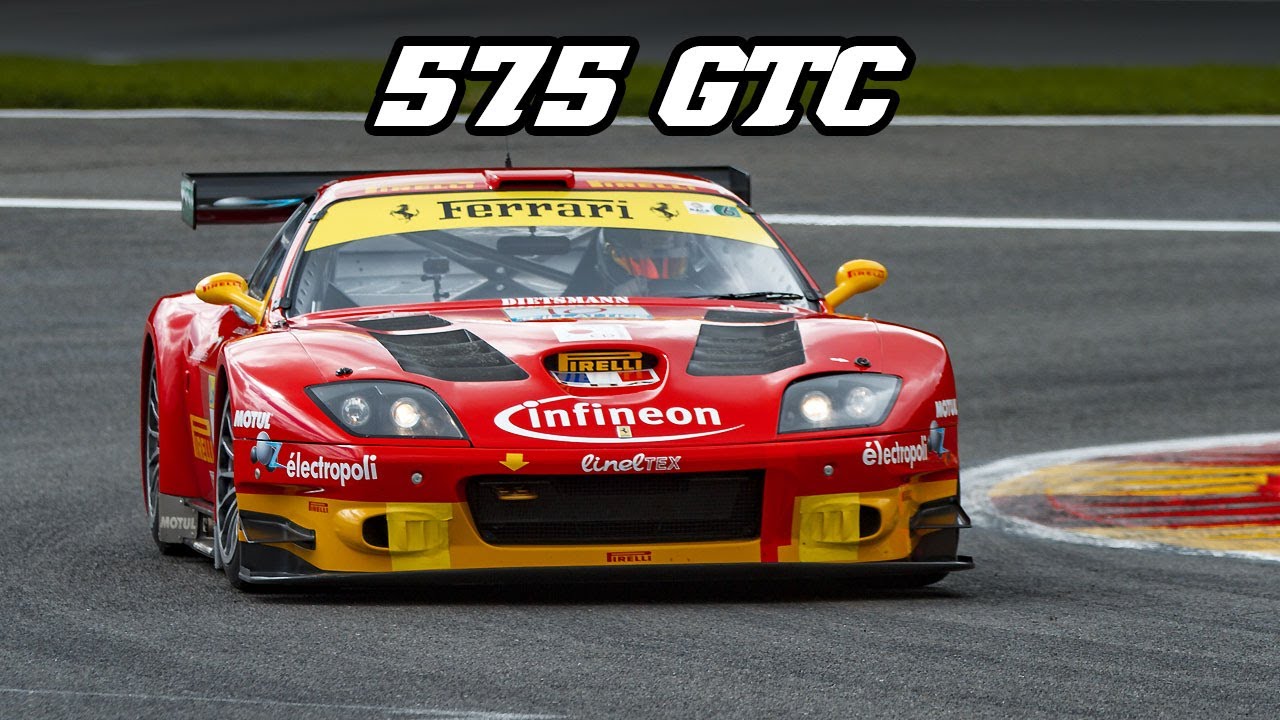 Ferrari 575 GTC Evo. | Downshifts and fly-by's - YouTube
