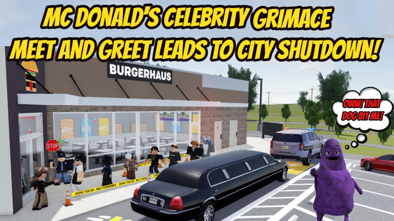Greenville, Wisc Roblox l McDonald's Grimace Milkshake Celebrity Meet ...