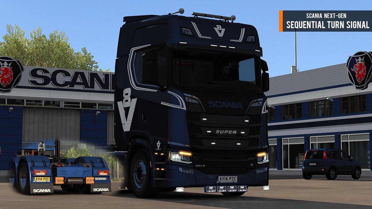 ETS2 [1.37] Sequential Turn Signal For Next Gen Scania - YouTube